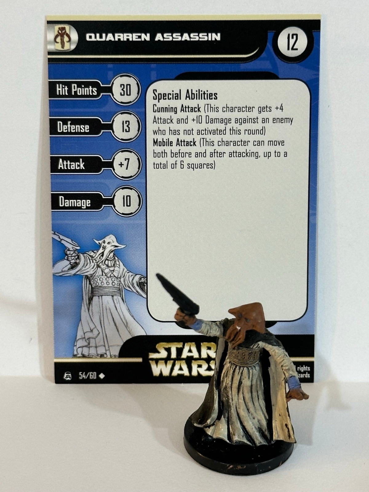 Star Wars Rebel Storm 54/60 Quarren Assassin (U) Miniature | eBay