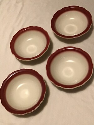 Jackson Custom China Bowls~4~Vintage Restaurant Ware~Falls Creek PA~EXC ...
