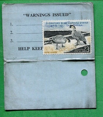 MAINE 1964 COMBO Resident Fish + Hunting License RW31 Duck Stamp - 722 ...