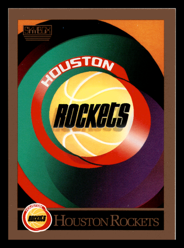 Houston Rockets Team Card 1990 SkyBox #337 Houston Rockets Centered ...