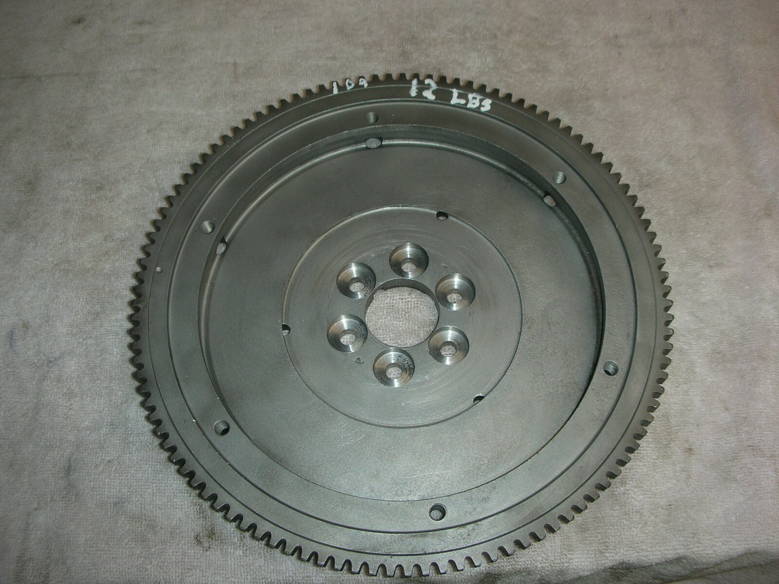 Corvair to VW Trans. flywheel 12 lbs. Stock 11/32 bolts, Solid center ...