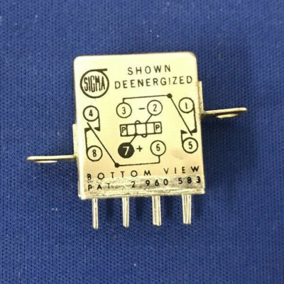 SIGMA INSTRUMENTS 33JP2-96274 ARMATURE RELAY DUST PROOF 28VDC 8 PIN | eBay