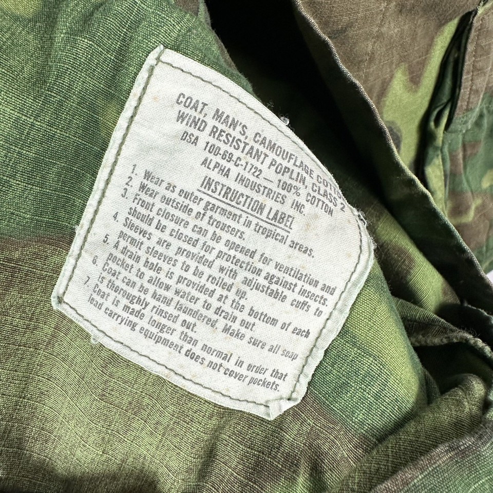 Vietnam War 75th Reg Rangers Patched ERDL Tropical Jacket Camo Ripstop ...