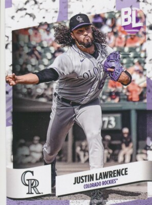#22 JUSTIN LAWRENCE 2024 Topps Big League Baseball COLORADO ROCKIES | eBay