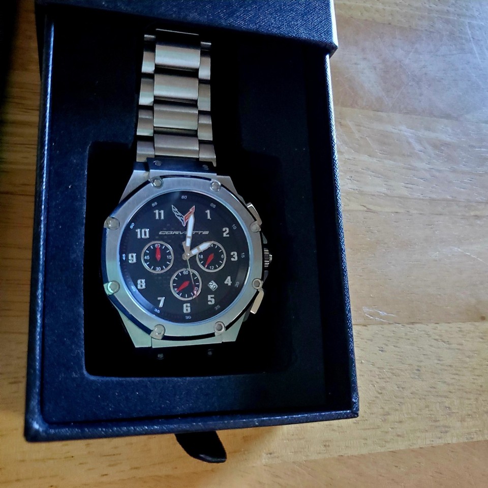 C8 Corvette Logo Silver Meister Ambassador Watch~Limited Edition TM by ...