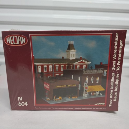 Heljan 604 Con-Cor N Scale Two Store Building Kit New In Box Sealed ...