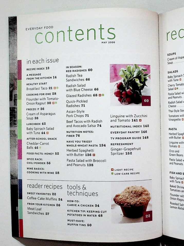 Everyday Food Magazine May 2006 Issue 32 Martha Stewart Living Recipes ...