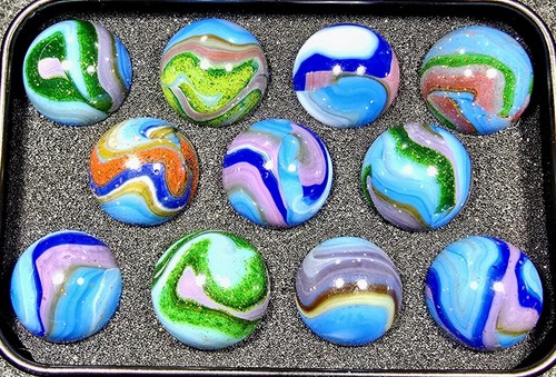 D.A.S. Blue Racers Marbles / Collector Tin | eBay