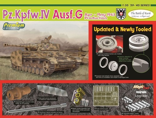 DRAGON 6894 1/35 Pz.Kpfw.IV Ausf.G Apr-May 1943 Production (The Battle ...