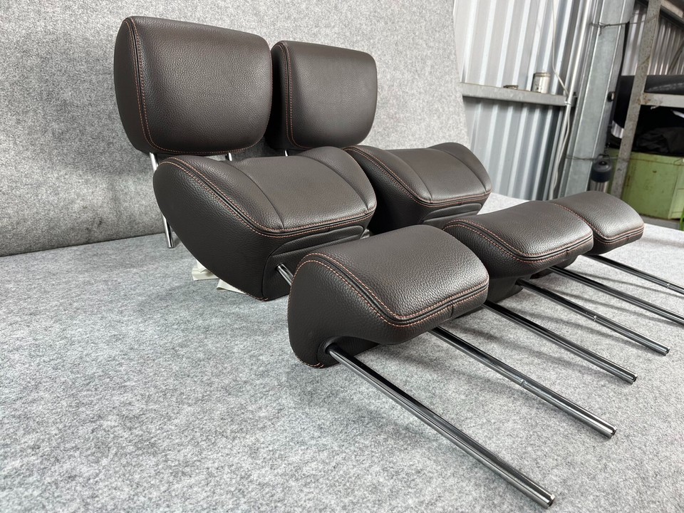 2010- ELGRAND MK3 E52 PE52 NISSAN OEM BROWN LETHER HEADRESTS RHD | eBay