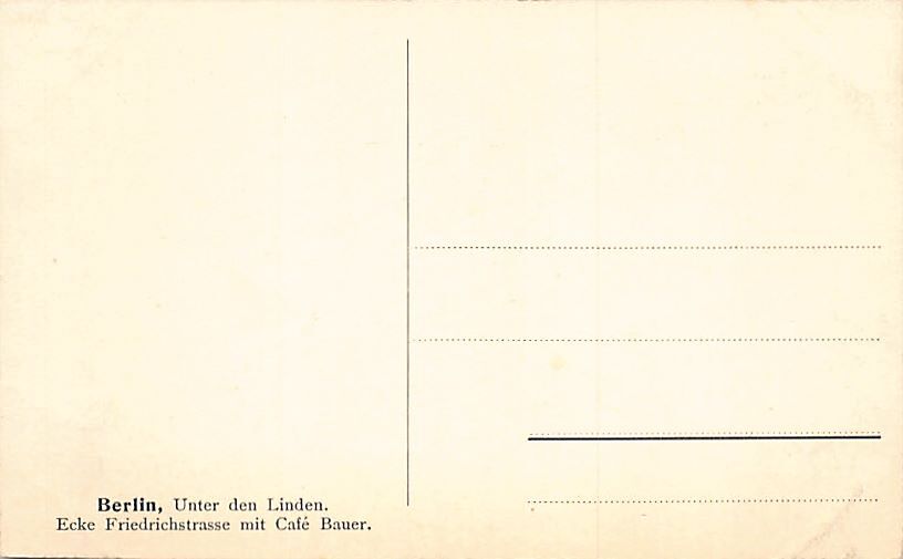 Deutschland - BERLIN - Unter der Linden - Ecke Friedrichstrasse mit ...