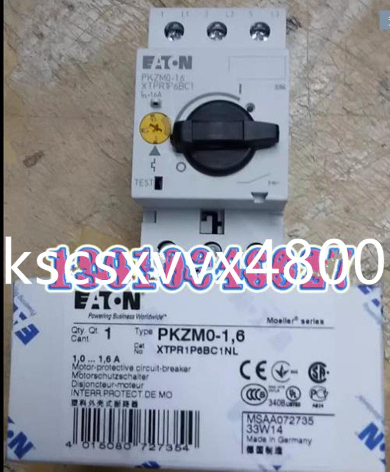 1 PCS NEW IN BOX EATON Motor switch PKZM0-1.6 1-1.6A | eBay