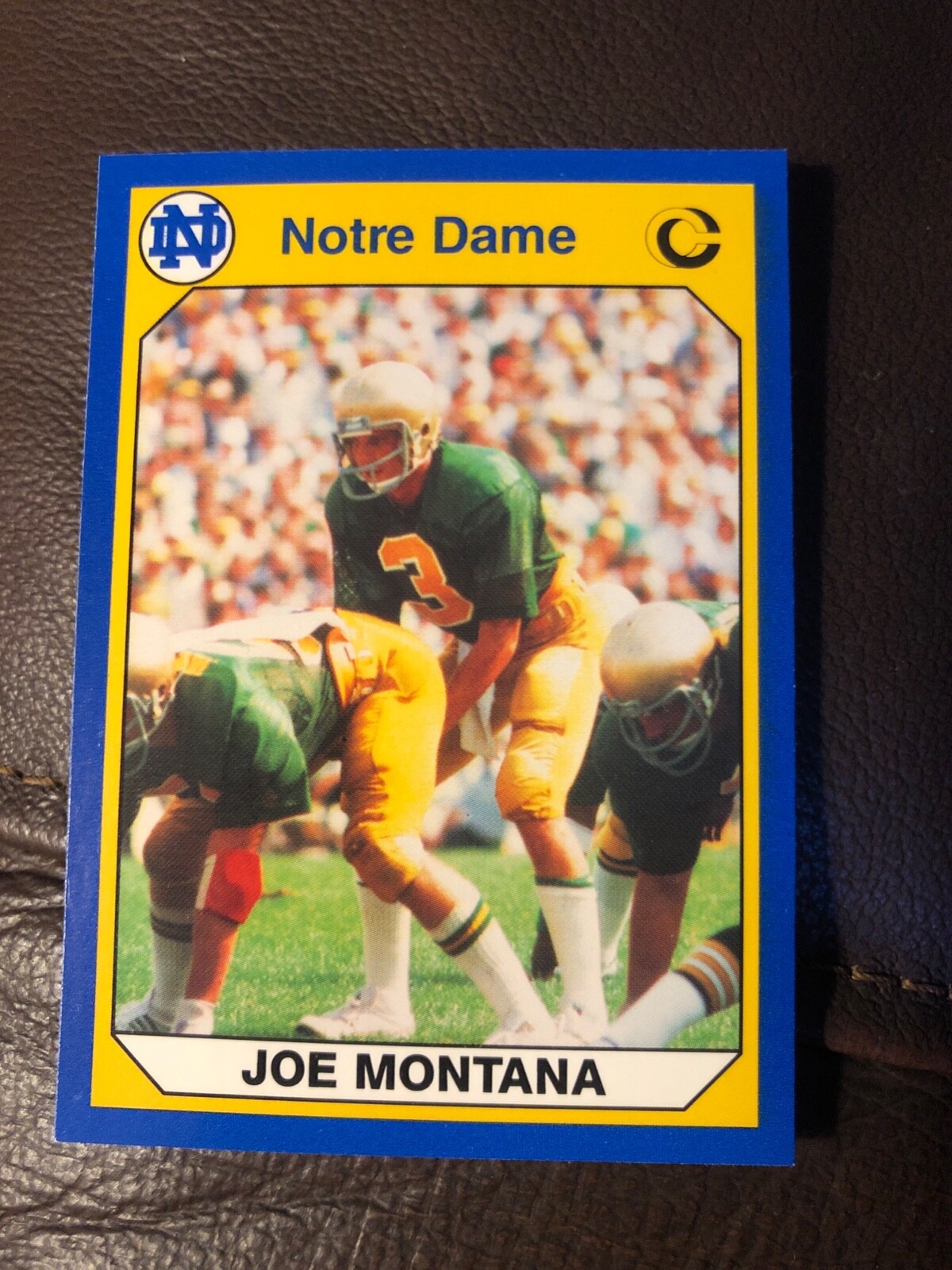 1990 Collegiate Collection University of Notre Dame - Joe Montana #1 ...