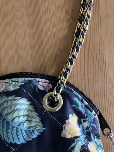 Vintage Saks Fifth Avenue by Richmark Quilted Floral Purse With Chain ...