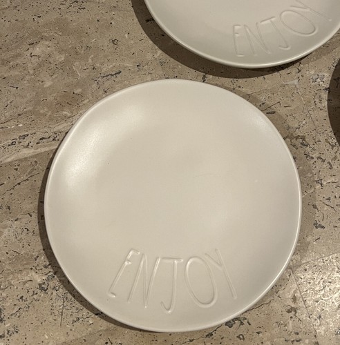 Rae Dunn Artisan Collection 8” Enjoy Plate Set Of 3 | eBay