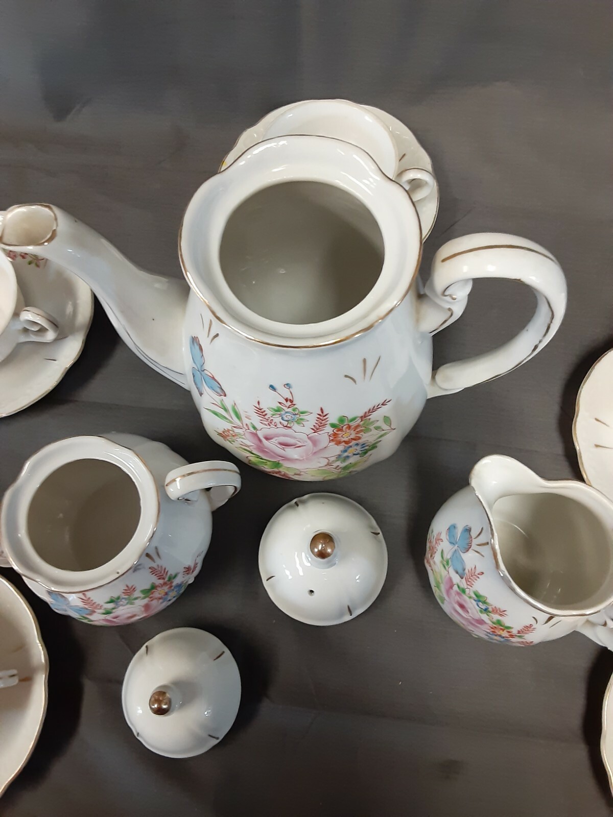 Floral Teapot Set, Chugai China, Occupied Japan | eBay