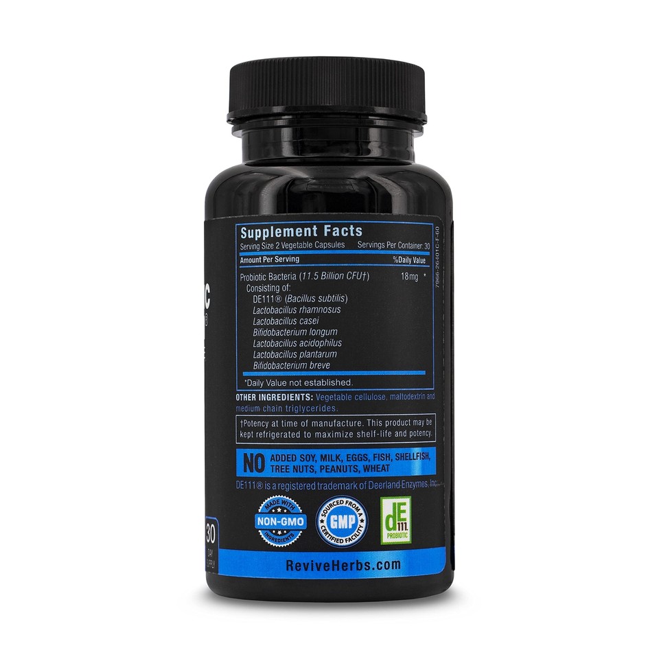 Advanced Probiotic with DE111 Strain (Bacillus subtilis). Spore Forming ...