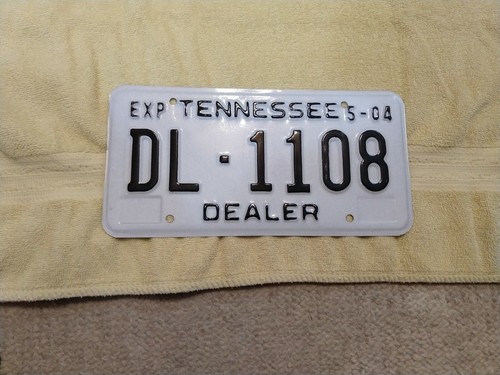 2004 Tennessee Dealer License Plate (DL-1108) | eBay