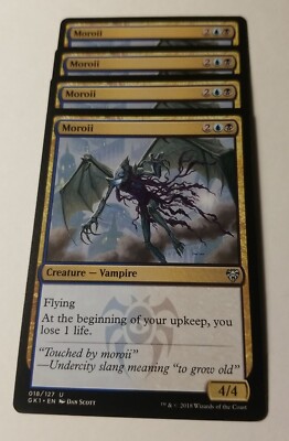 MTG 4x Moroii, NM-LP, Guilds of Ravnica Guild Kits, Dimir Vampire Lose ...