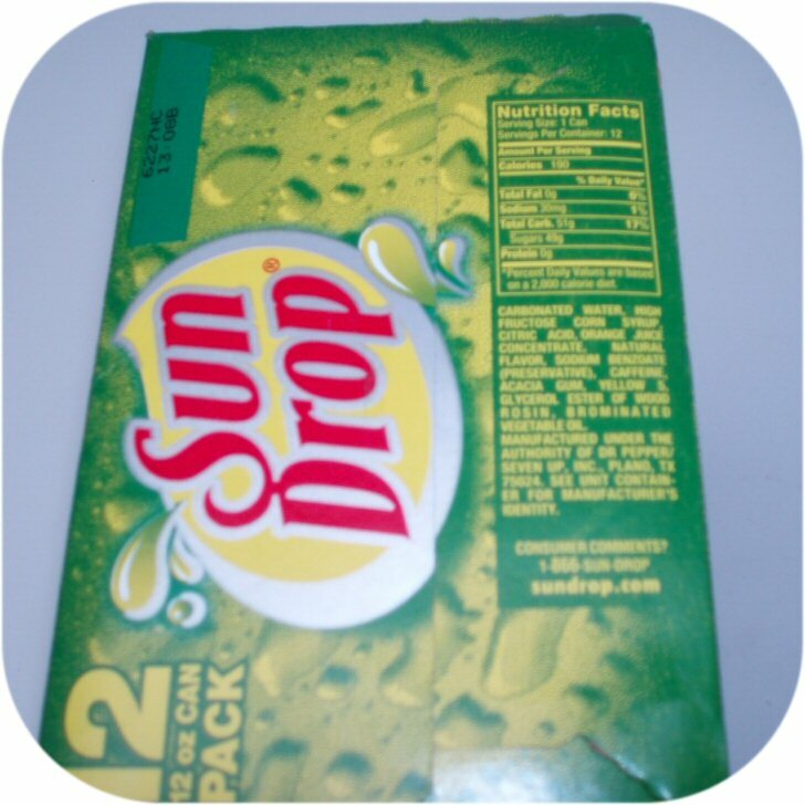12 pack of SUN DROP Cans citrus cola pop drink SUNDROP Soda | eBay