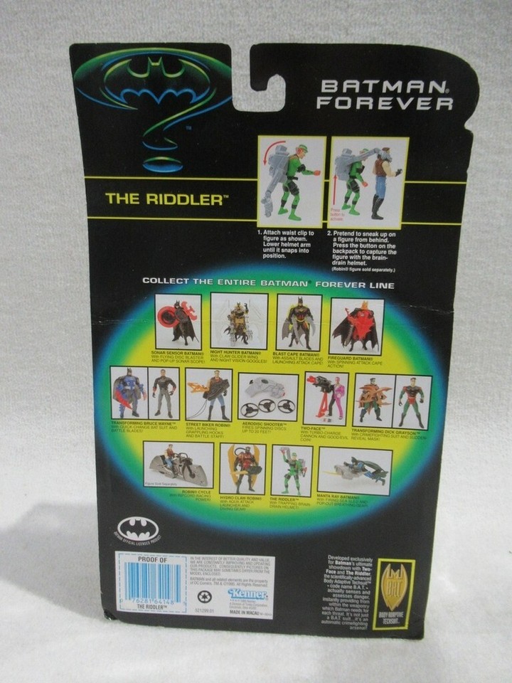 Kenner 1995 Batman Forever Jim Carey as The Riddler Action Figure ...