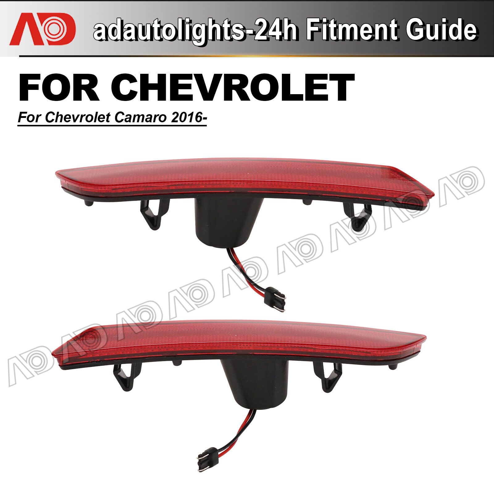 Smoked Lens LED Side Marker Light for Chevrolet Camaro 2016-2020 Front ...