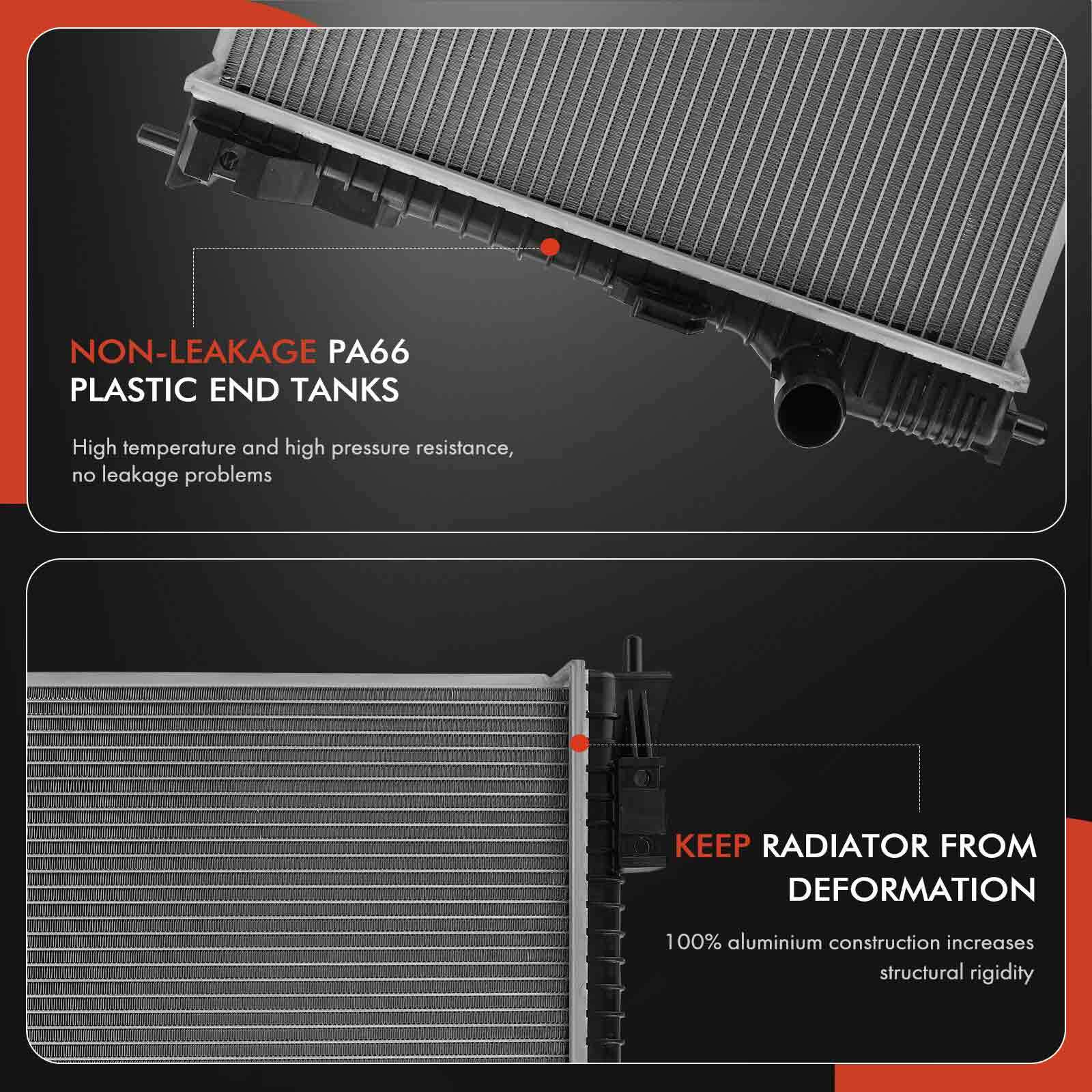 A-Premium Aluminum Radiator for Ford Flex Lincoln MKT 13-19 2.0L 3.7L ...