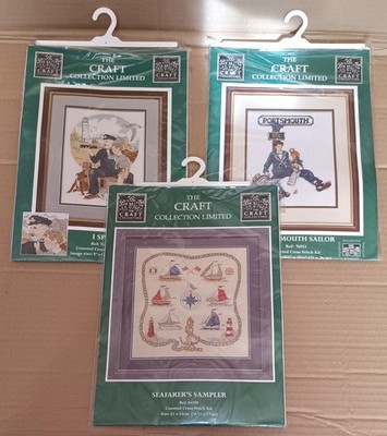 The Craft Collection Limited Nautical Themed Counted Cross Stitch Kits ...