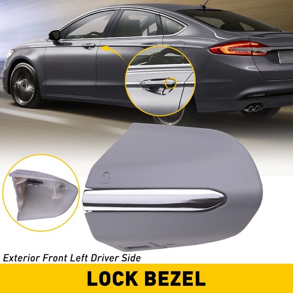 For Ford Fusion 2013-2020 Front Left Door Handle Key Bezel Cover Cap ...