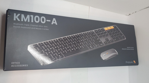 ProtoArc KM100-A Backlit Bluetooth Keyboard and Mouse Combo for Mac NEW ...
