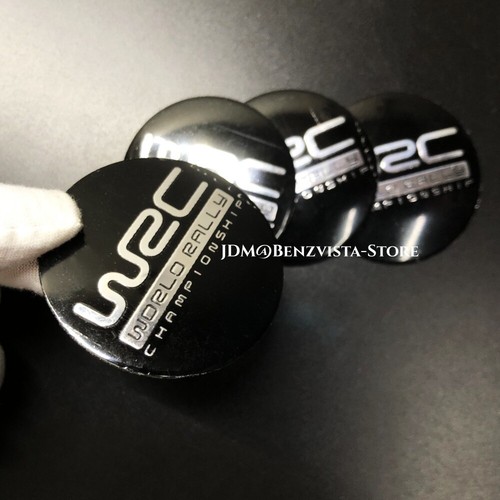 4Pcs Black WRC World Rally Racing For Car Wheel Center Hub Caps ...
