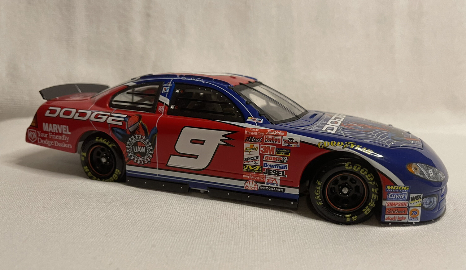 Bill Elliott 2001 Dodge Spiderman #9 NASCAR Action Diecast Car 1 24 for ...