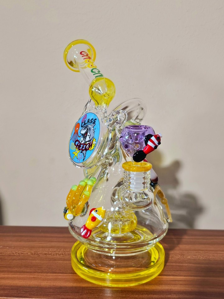 CHEECH Glass 10-11" shark attack Limited Edition glass rig | eBay