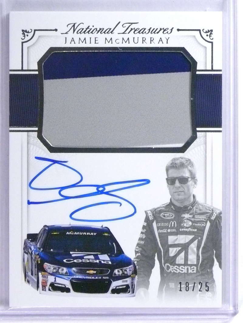 2016 National Treasures Jamie Mcmurray autograph auto sheet metal #D18 ...