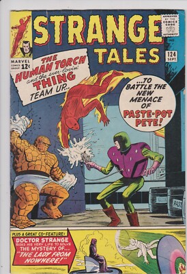 STRANGE TALES # 124 FN THING/HUMAN TORCH, DR STRANGE SEPT 1964 | eBay