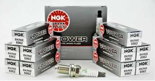 Set of 10 Genuine NGK 6962 Spark Plug V-power BKR6E | eBay