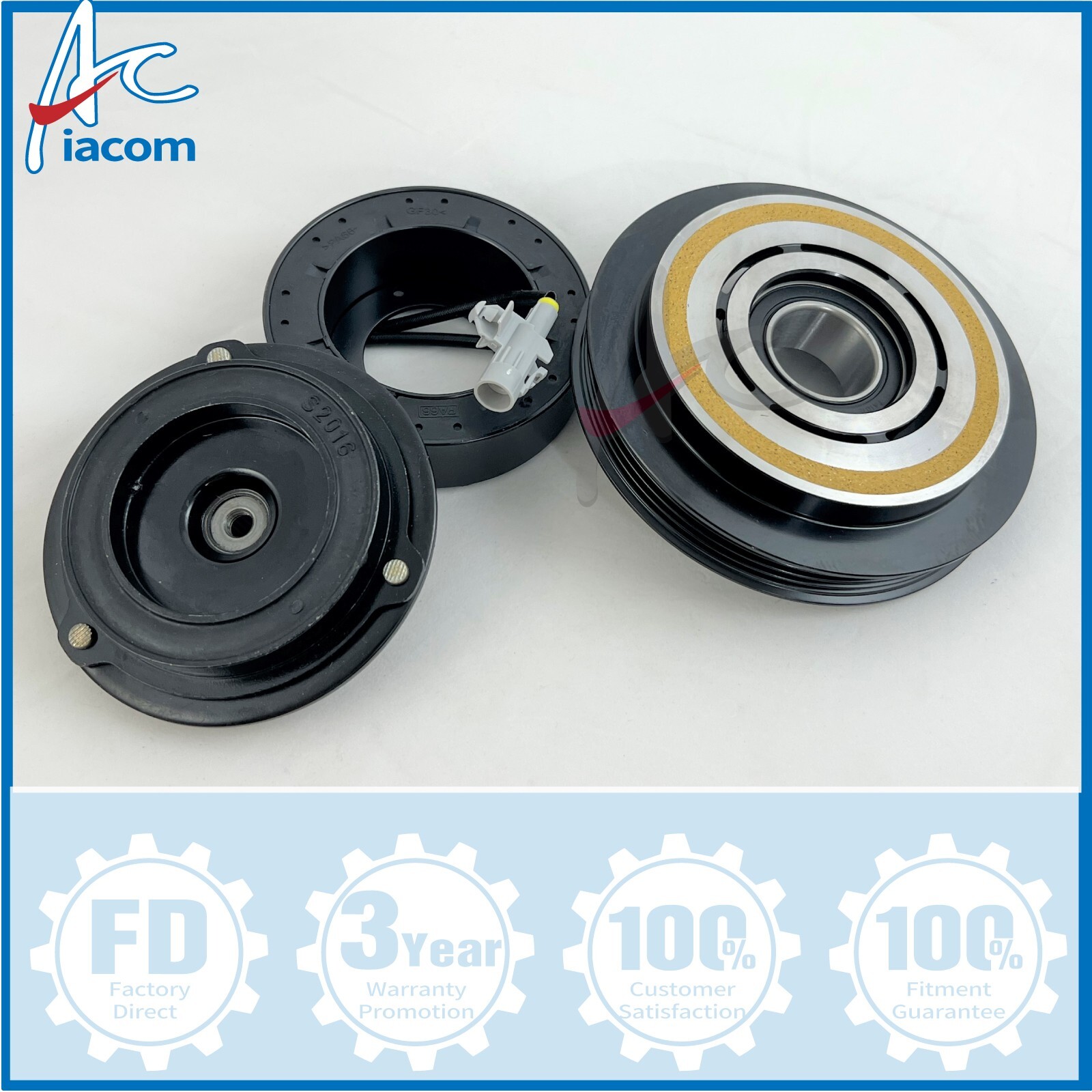 NEW AC COMPRESSOR Clutch Assemble 68324 Fits Toyota Tacoma 3.4L 2000 ...