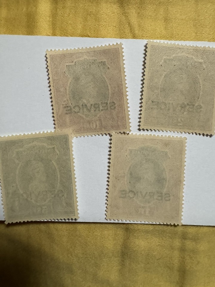 India George Vi Service 10 Rupee To 1 Rupee Stamps MNH | eBay