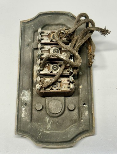 Antique Otis Elevator Door Up/Down Control Button Call Box Plate Bronze ...