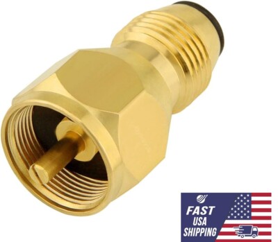 1LB Propane Tank Refill Solid Brass Universal Mini Propane Fill Adapter ...