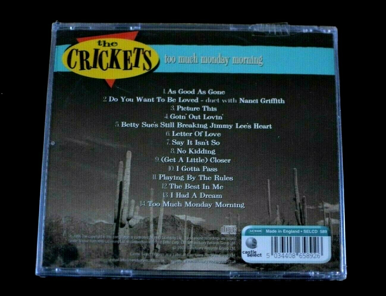 Too Much Monday Morning by The Crickets (Rock & Roll) (CD, Jun-2001 ...