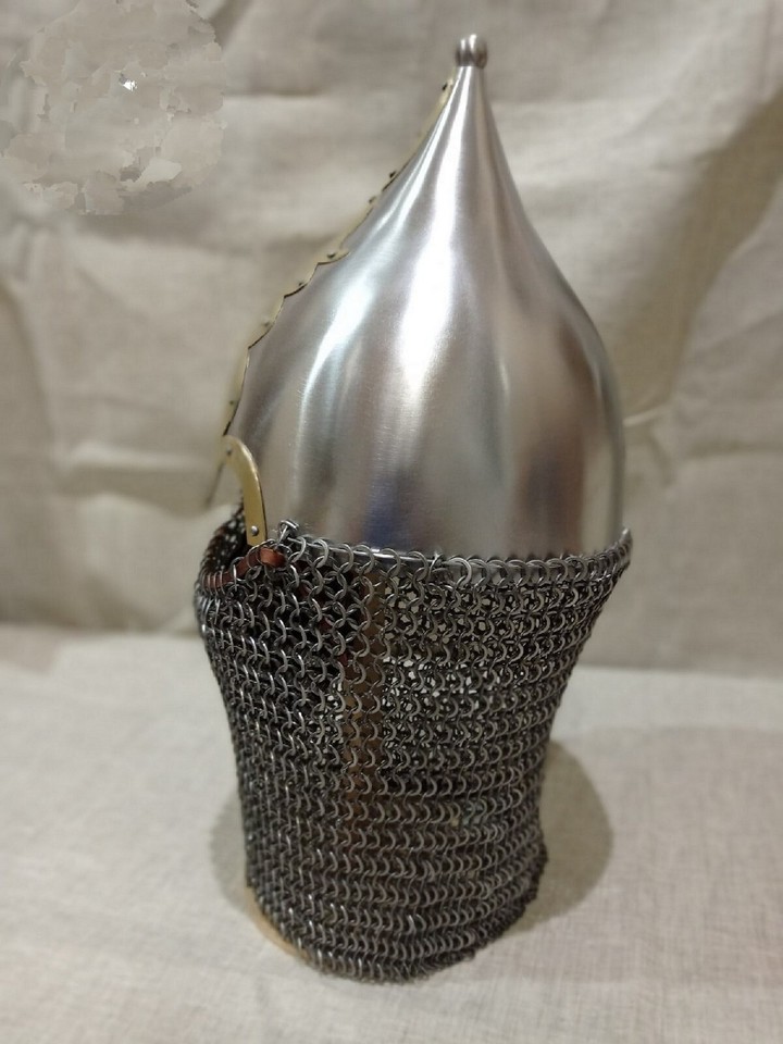 Rus/Golden horde helmet (Novgorod Psalter Battle ready Helmet,14th ...