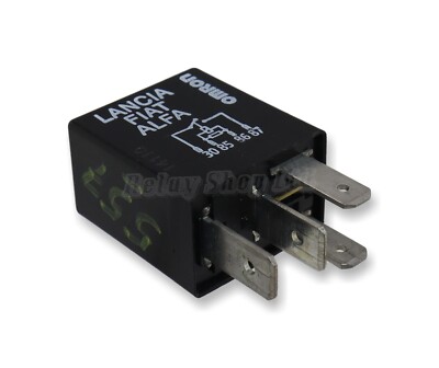 557-Fiat Alfa Lancia /09-17 4-Pin Black Relay 34F231003 Omron 1/11297 ...