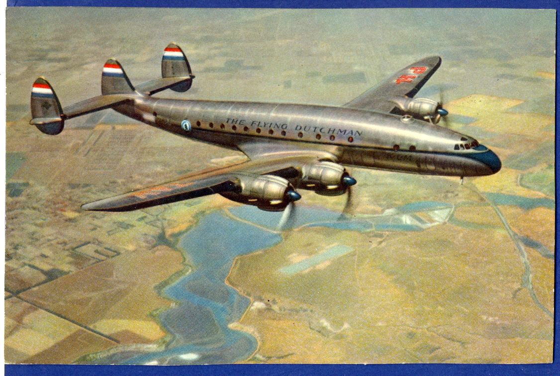 1950s KLM Airlines Issued Lockheed Super Constellation Postcard | eBay