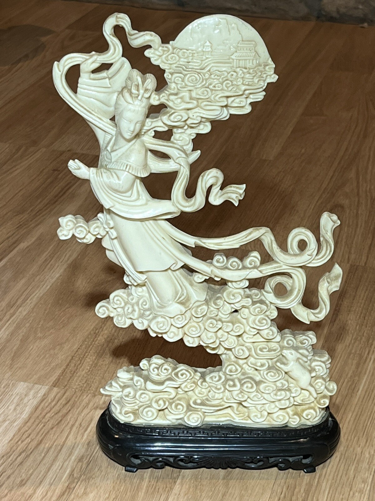 Vintage Celluloid Chinese Figurine Statue Vita Statue Figure Fairy Of ...