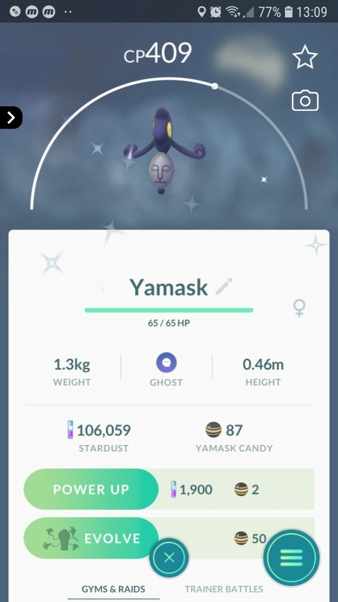 Yamask Shiny