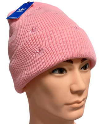 Adidas Originals AOP Embroidery Beanie Unisex PINK PINK Trefoils all ...