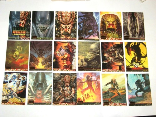 1994 ALIENS PREDATOR UNIVERSE TOPPS COMPLETE BASE CARD 72 SET SUYDAM ...