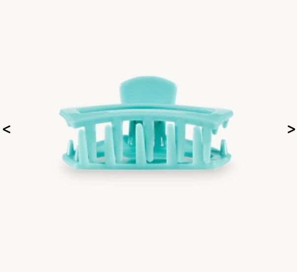 TELETIES Open ATLANTIS- Turquoise Tiny Hair Clip|Small Clip|Unbreakable ...