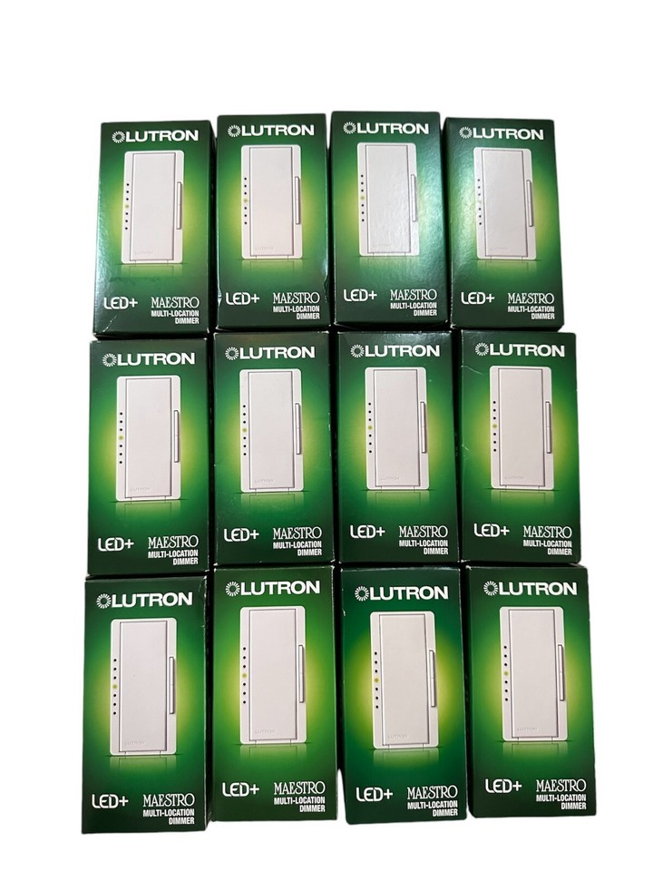 NEW Lutron Maestro 3 Way Multi Dimmer (MACL-153MR-WH) LED Multiple Pack ...